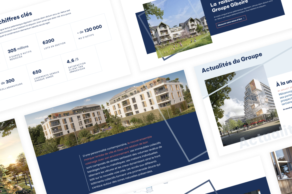 Création du site institutionnel du Groupe Giboire - LunaWeb